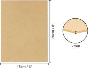 Pack 30 Tableros Madera MDF 2 mm 15x20 cm Sin Acabado - Proyectos ...