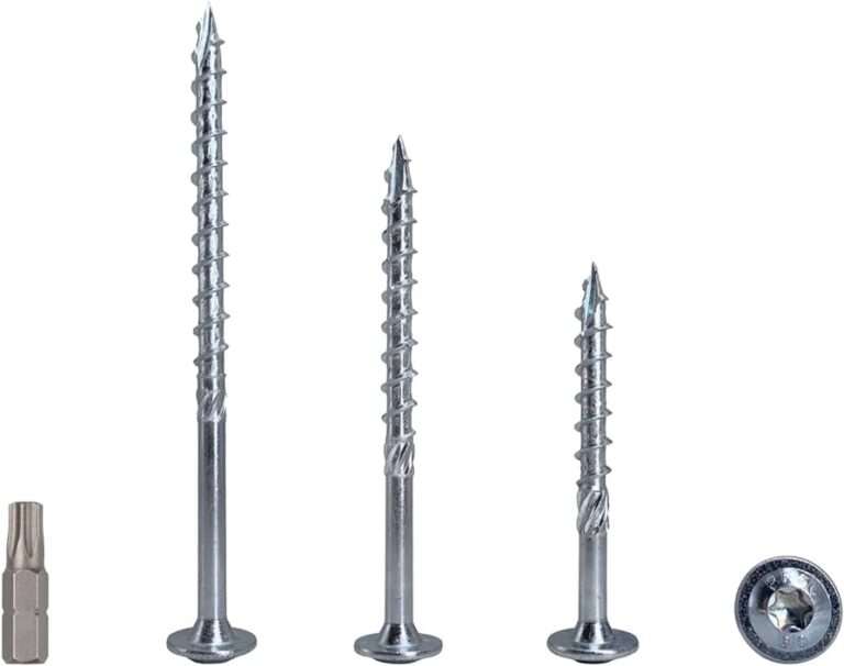 Paquete de 20 tornillos galvanizados de 6 x 180 mm, cabeza Torx, madera ...